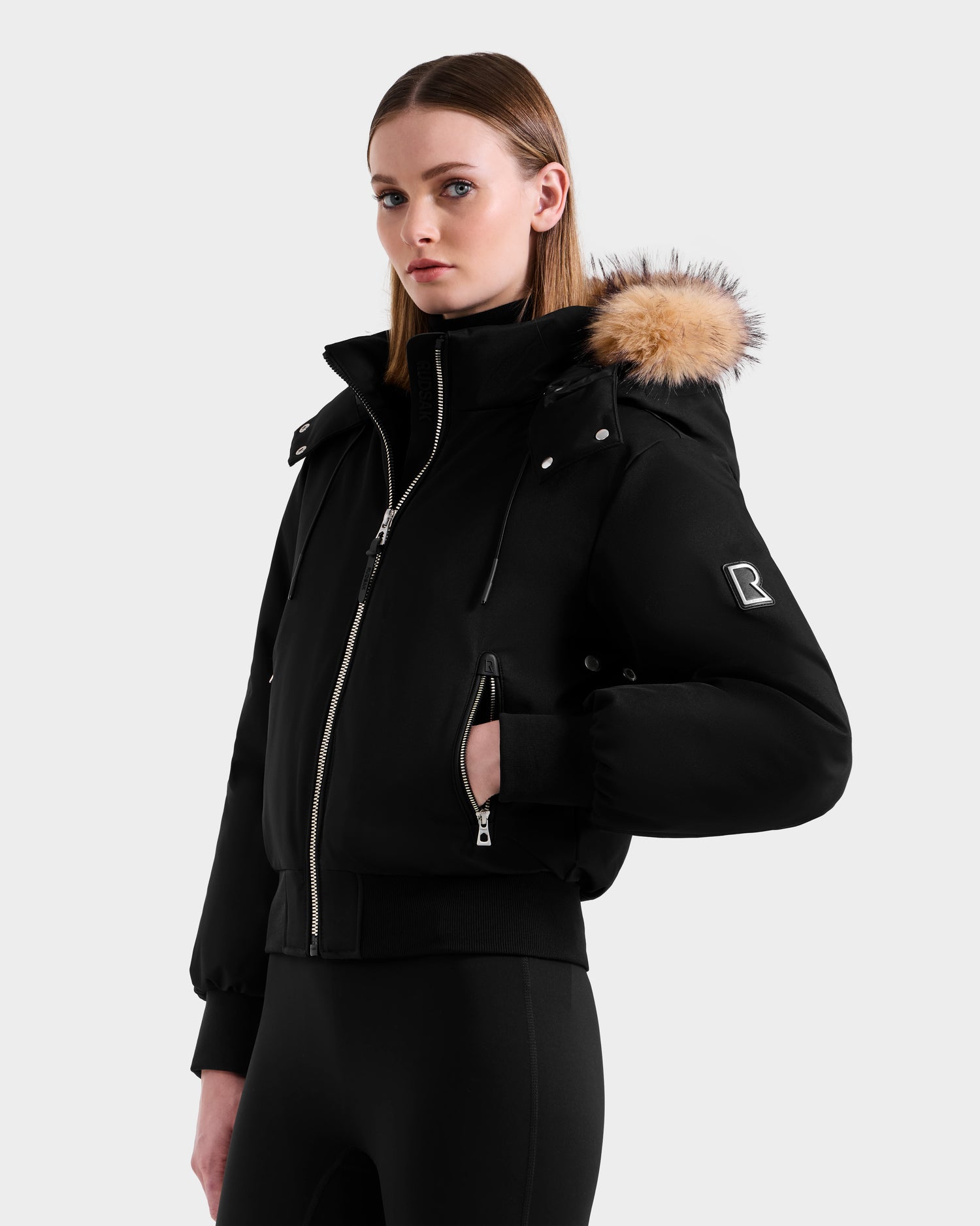 RUDSAK MAUDE Women's Down Bomber Jacket - Weather-Resistant Style ...