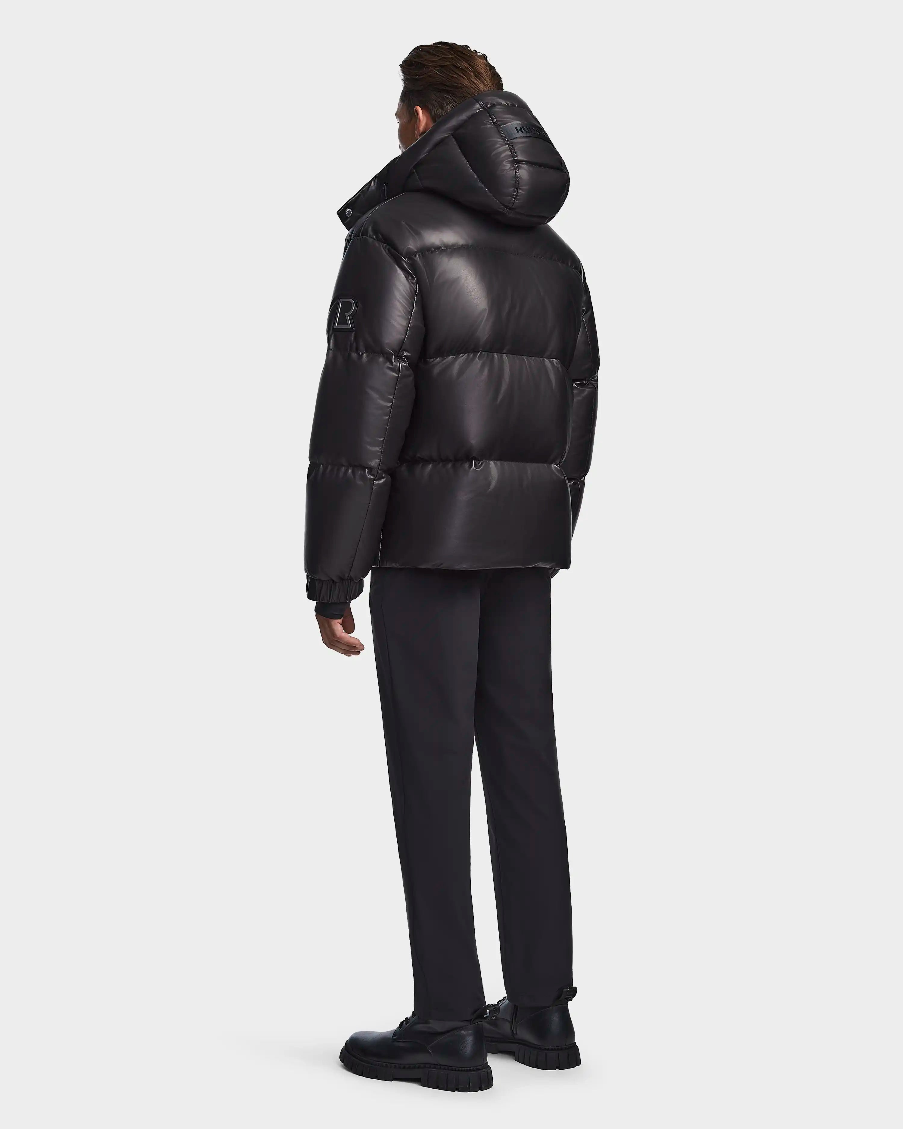 Men's Leather Down Puffer VINCENT X Black | RUDSAK – Rudsak International